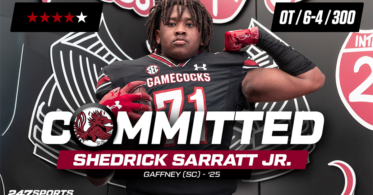 South Carolina lands commitment from Gaffney OL Shedrick Sarratt Jr.