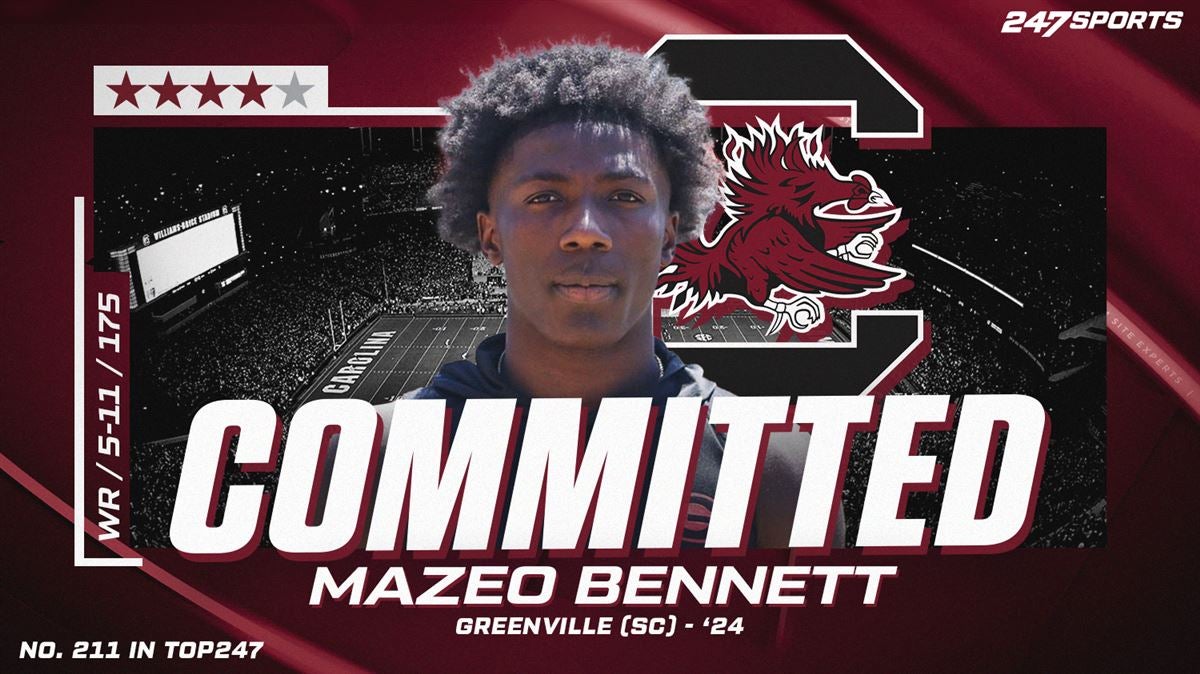 South Carolina lands commitment from coveted in-state Top247 WR Mazeo ...