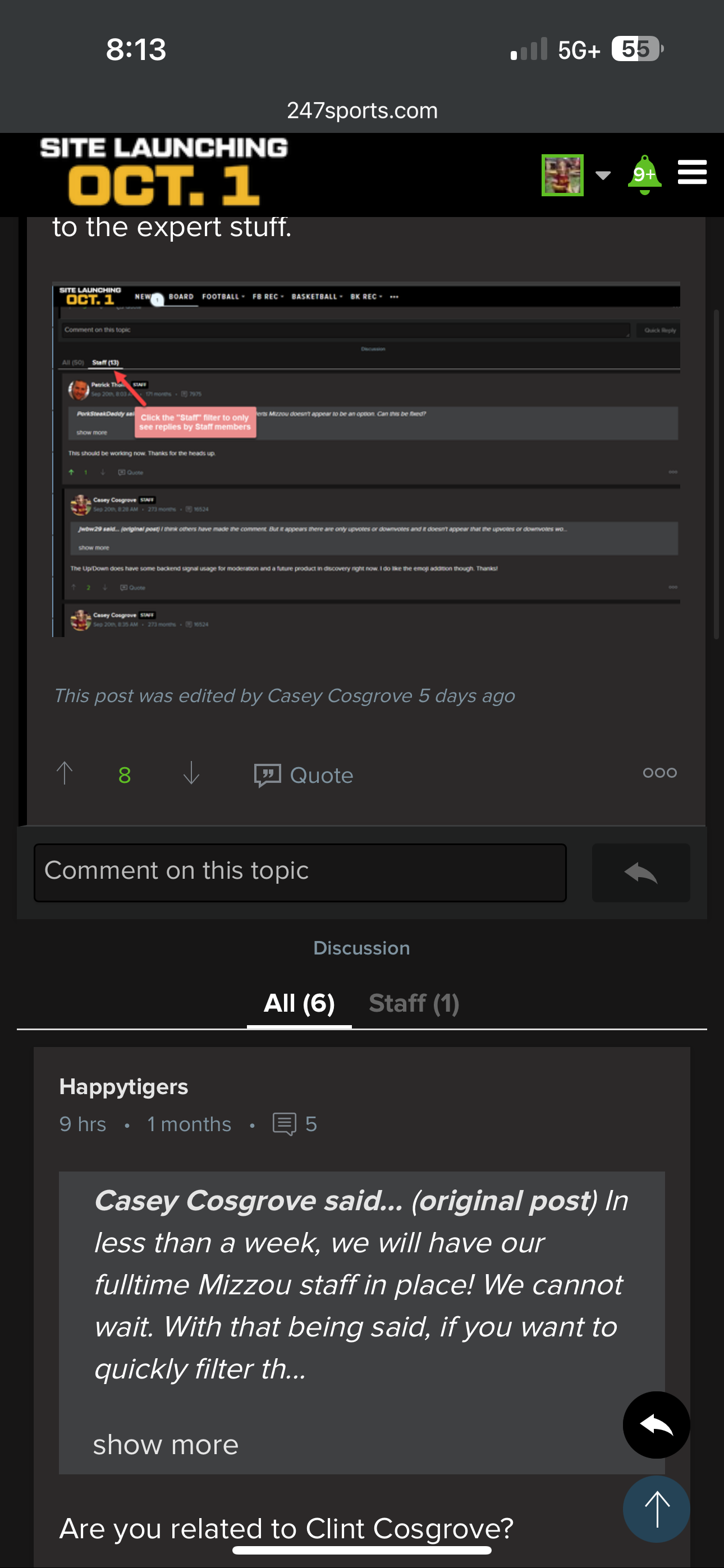 PSA: Staff Reply Filter - Great for long threads