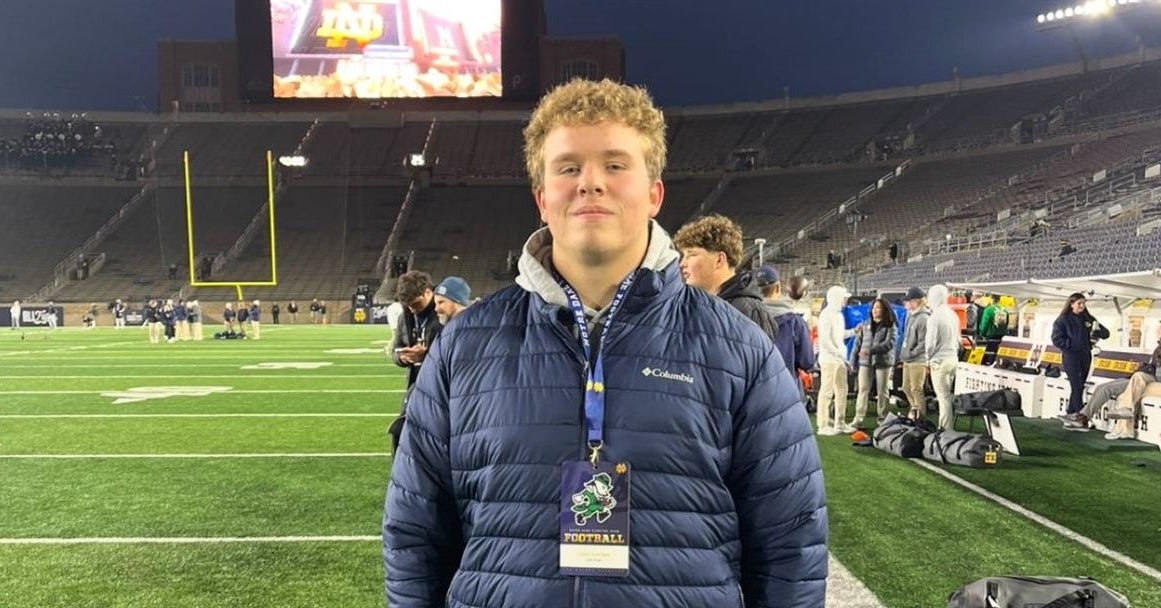 2027 OL Chris Gentner Revels In Joe Rudolph, Notre Dame Game Day Experience