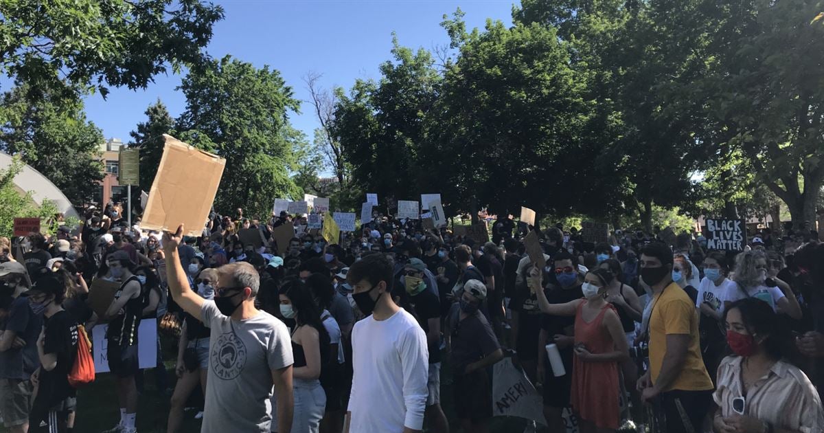 CU athletes, students and citizens gathered for 'Buffs March'