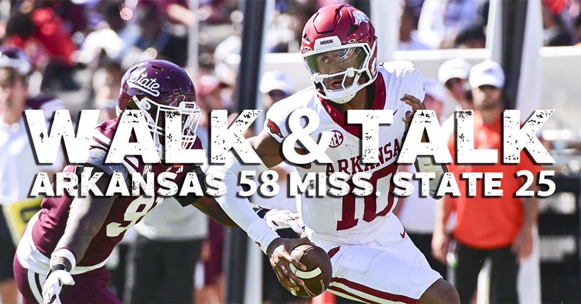 WALK & TALK: Arkansas 58, Mississippi State 25