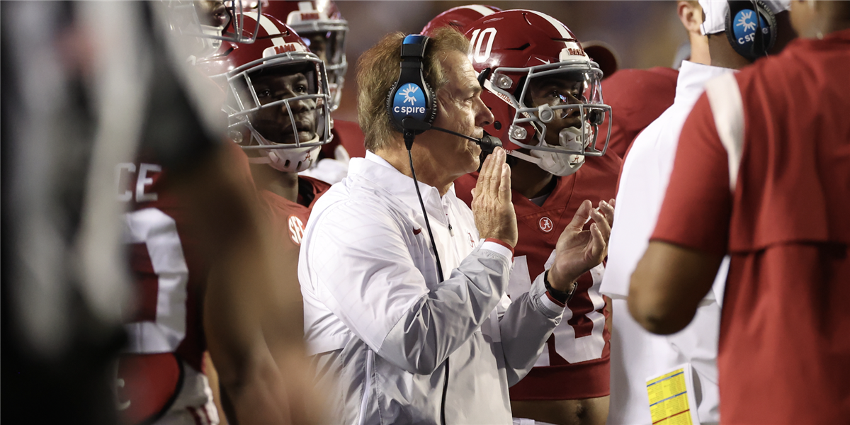 Saban: 'I've done a pretty average job' of getting team process-oriented