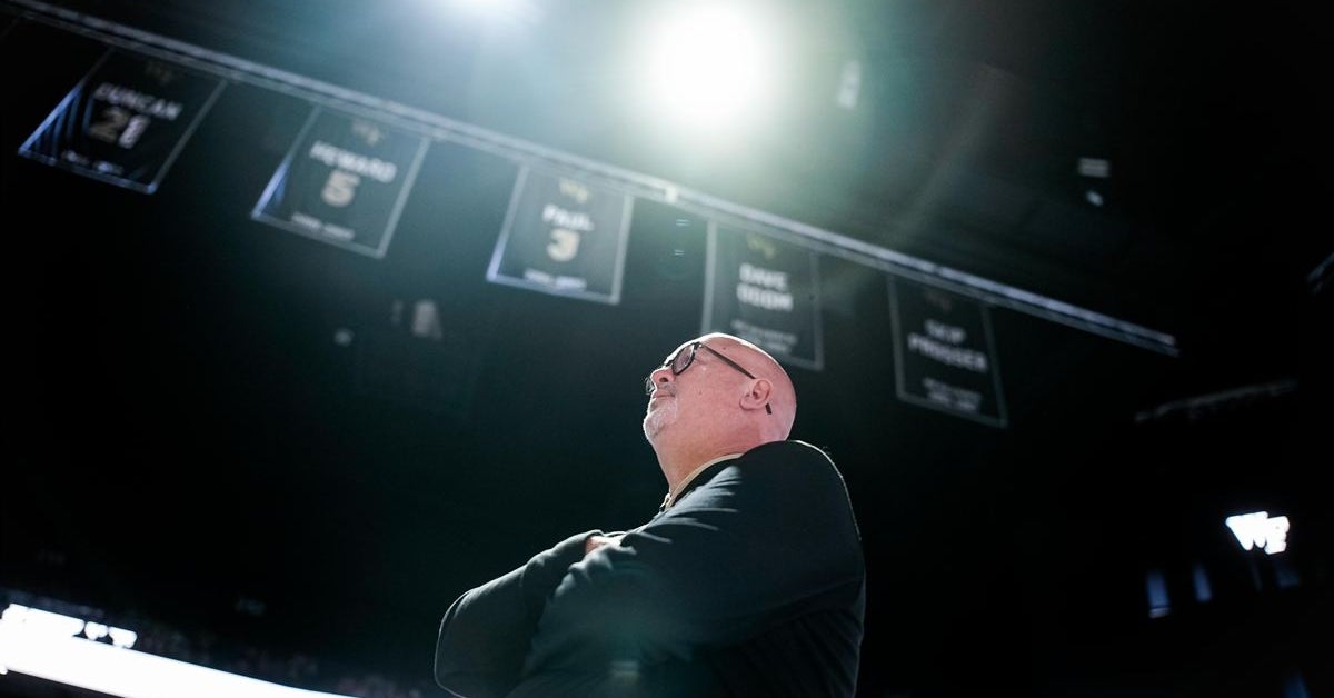 Wake Forest's Steve Forbes, Juke Harris, and Tre'Von Spillers post ACC ...