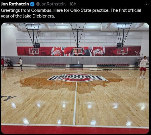 Jon Rothstein visited Ohio State practice yesterday