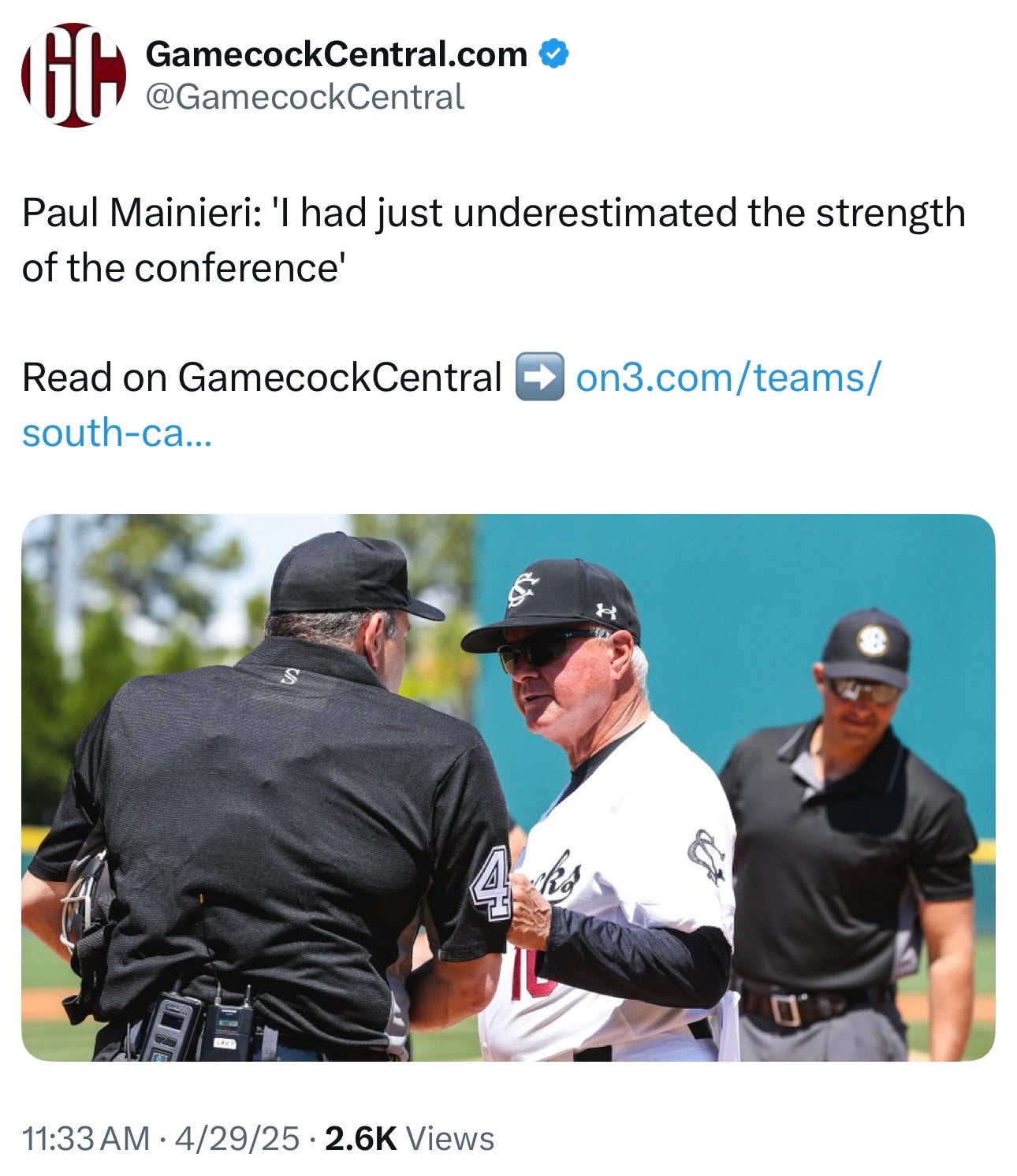 Paul Mainieri Quote