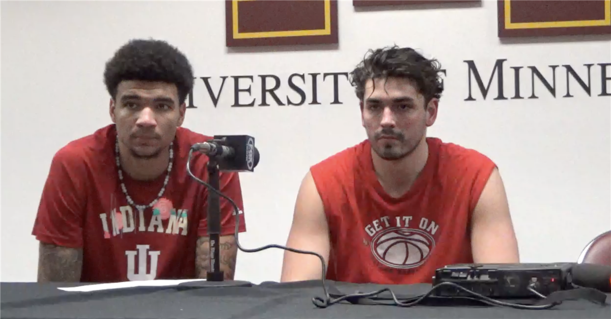 The Hoosiers React: Indiana basketball players Kel'el Ware and Trey ...