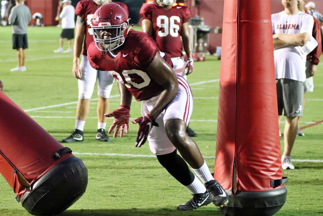 Photos: Day 9 of Alabama's fall camp