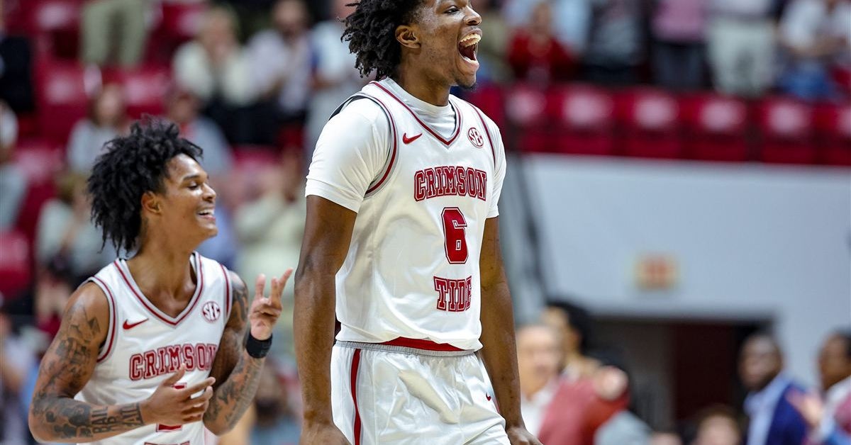 Alabama endures double overtime marathon against Arkansas for 117-115 win