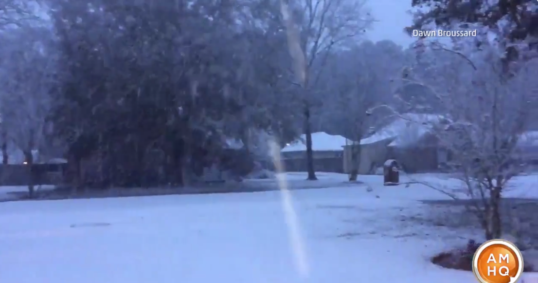Photos: Snow hits Baton Rouge