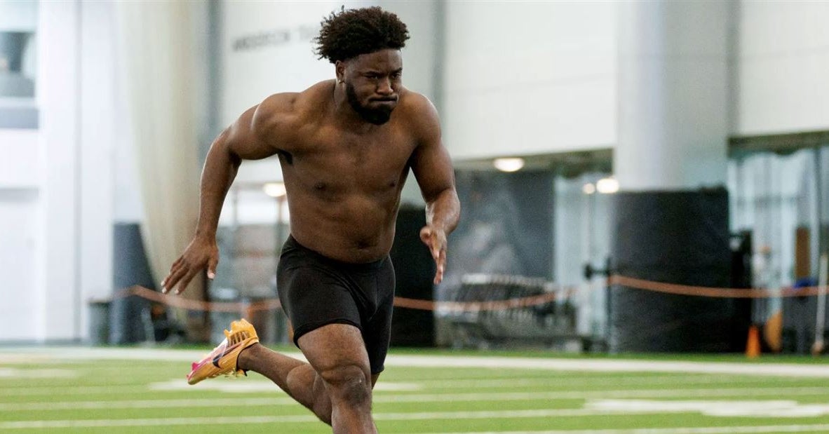 Dylan Sampson ‘felt smooth, felt fast’ running his 40 at Tennessee’s ...