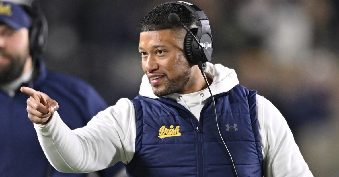 Notre Dame Coach Marcus Freeman Named to Dodd Trophy Watch List