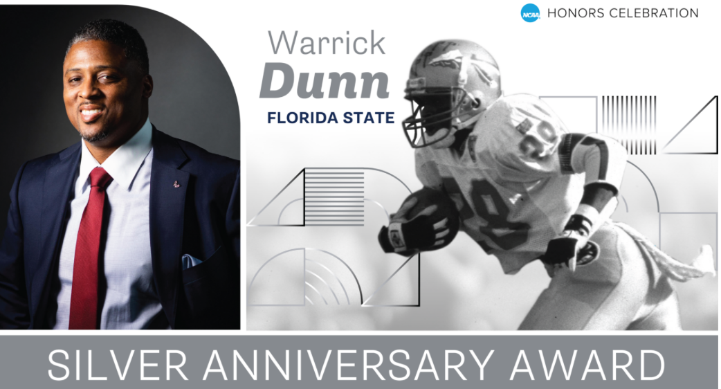 Warrick Dunn Named NCAA Silver Anniversary Award Recipient