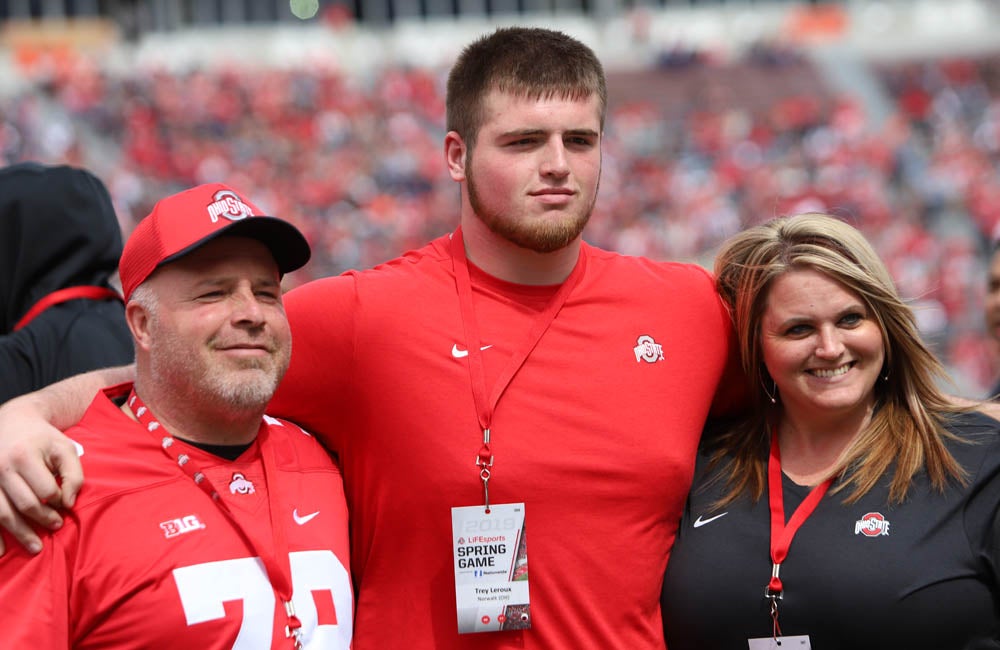 Photos; Dozens of key prospects attend Ohio State spring game