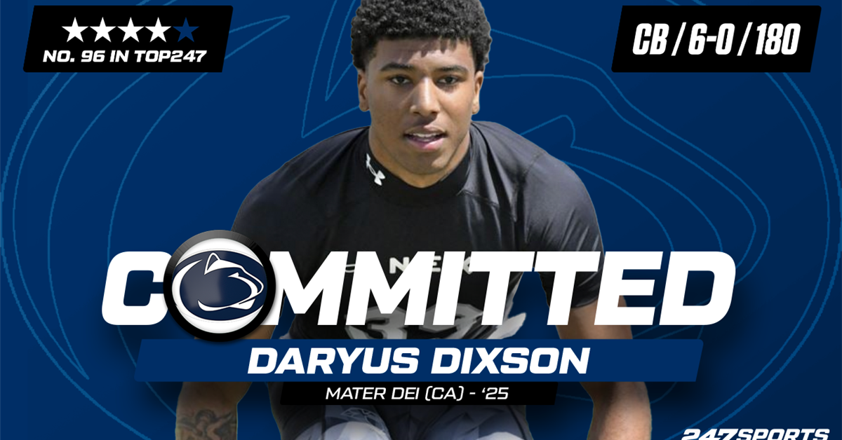 Top 100 cornerback Daryus Dixson commits to Penn State