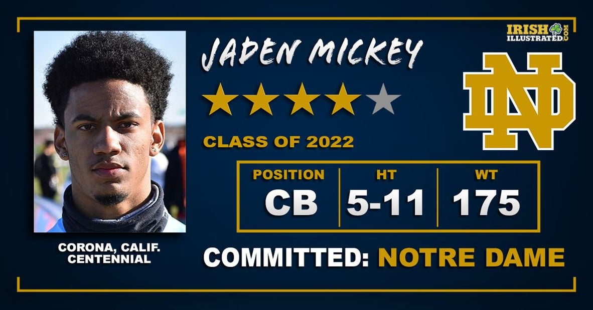 Jaden Mickey In-Depth on Commitment to Notre Dame
