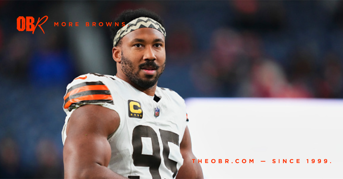 Cleveland Browns Myles Garrett Wins Second Consecutive Defensive Player of the Year Award from ...