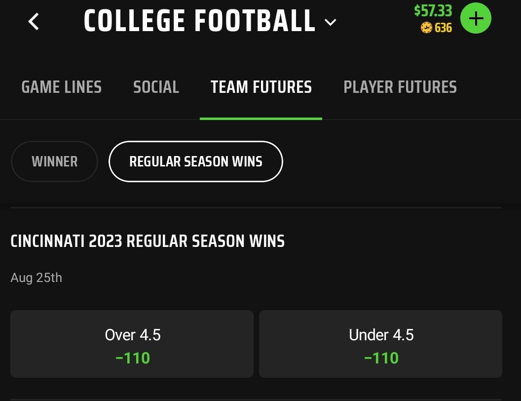 DK Win Total Released