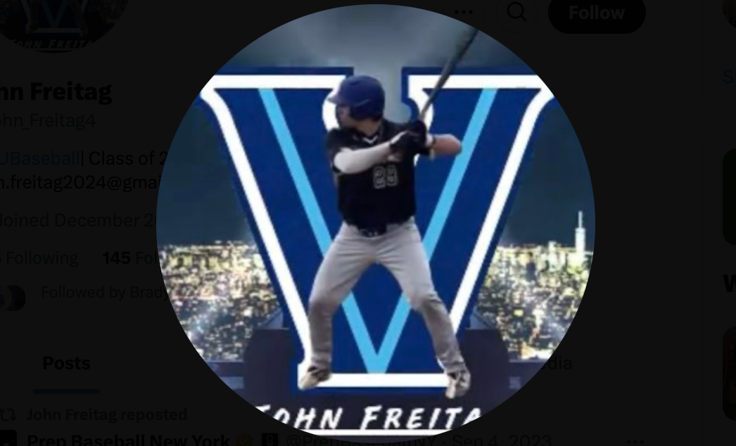 Q&A with 'Nova Freshman, OF, John Freitag