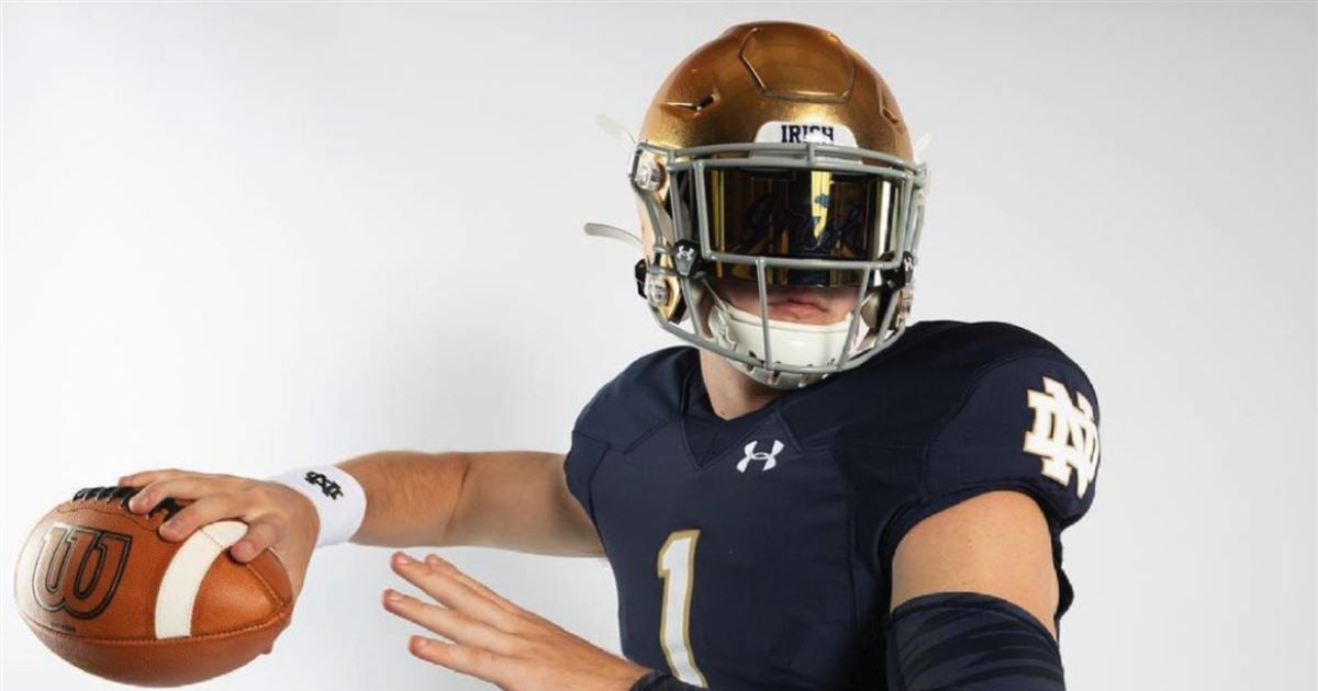 SIGNED: Notre Dame Quarterback Steve Angeli