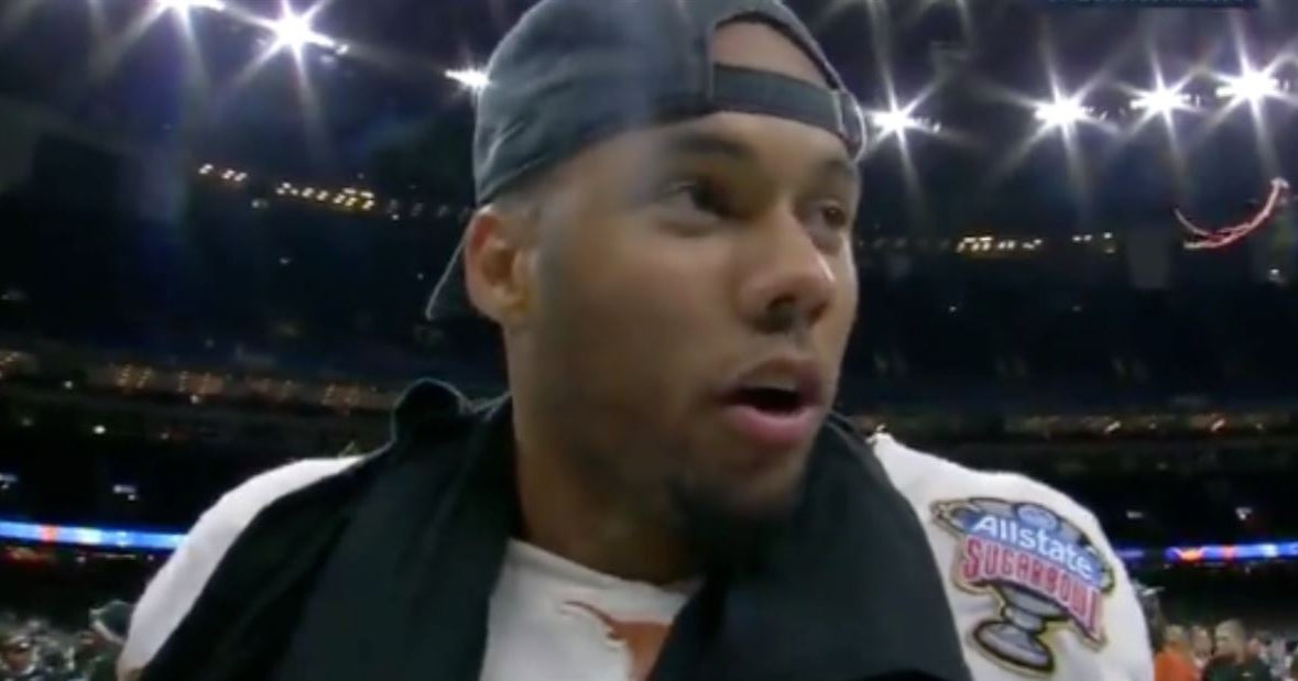 Is Texas star Collin Johnson hinting at one more year?