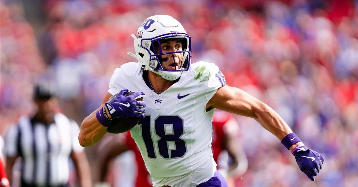 TCU WR Jack Bech selected by Las Vegas Raiders in the 2nd round of the ...