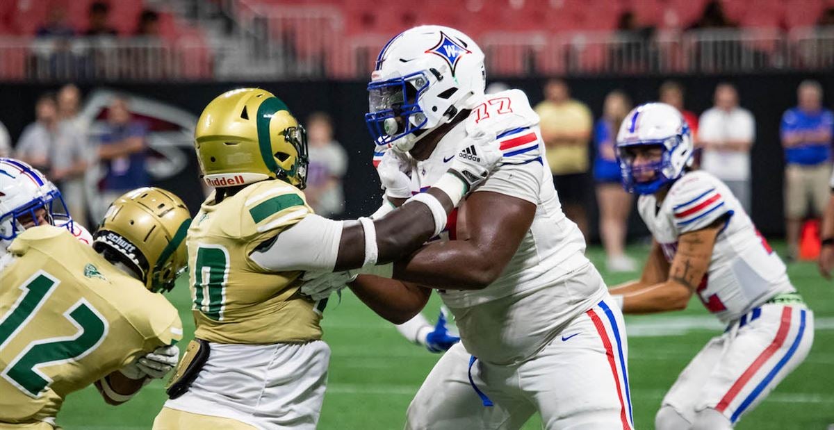 Daniel Calhoun senior highlights of Georgia's offensive line enrollee