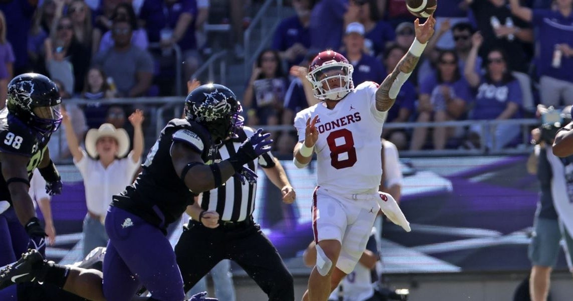 Oklahoma football quarterback Dillon Gabriel exits TCU game after ...