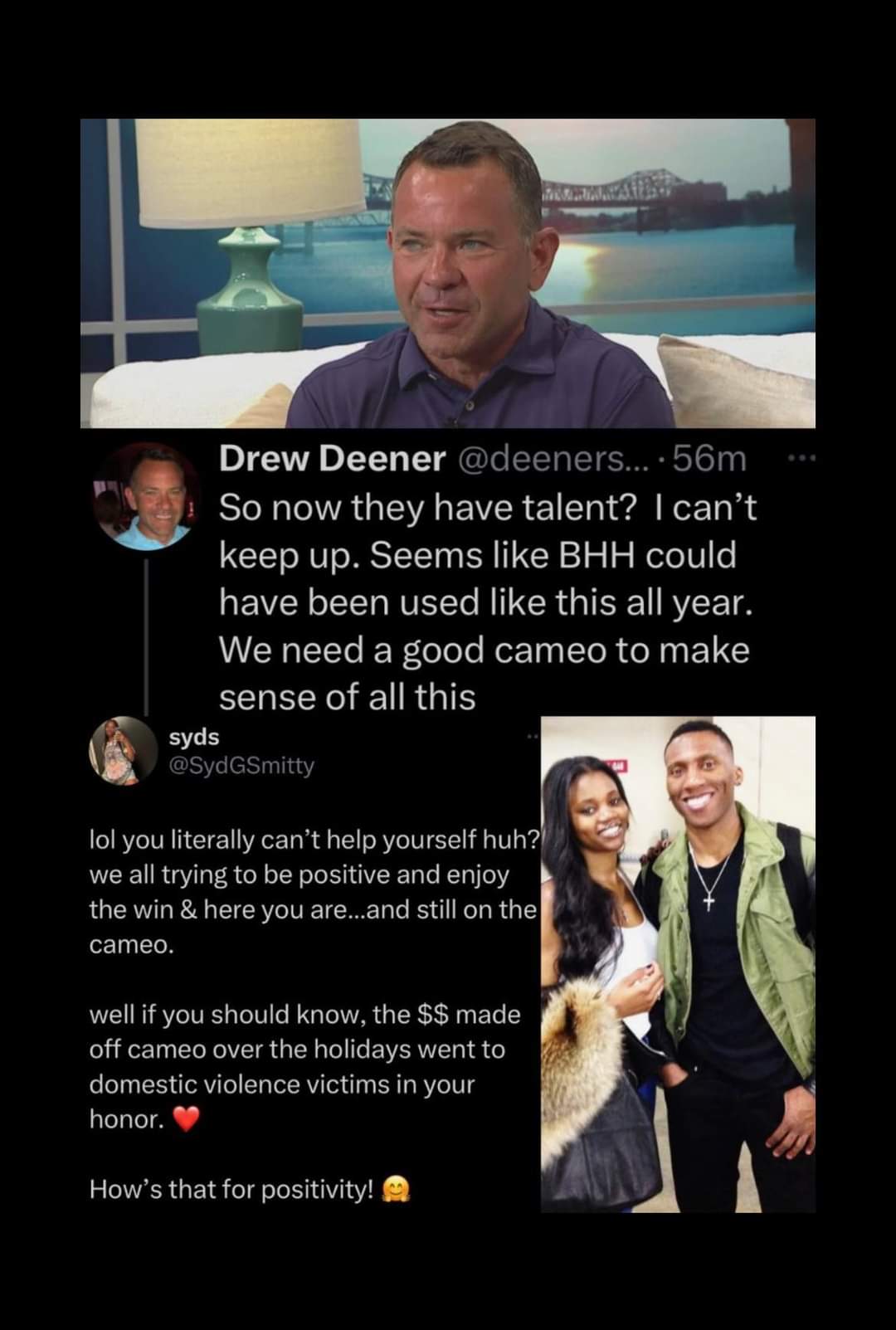 Drew Deener once again proves he's a jerk