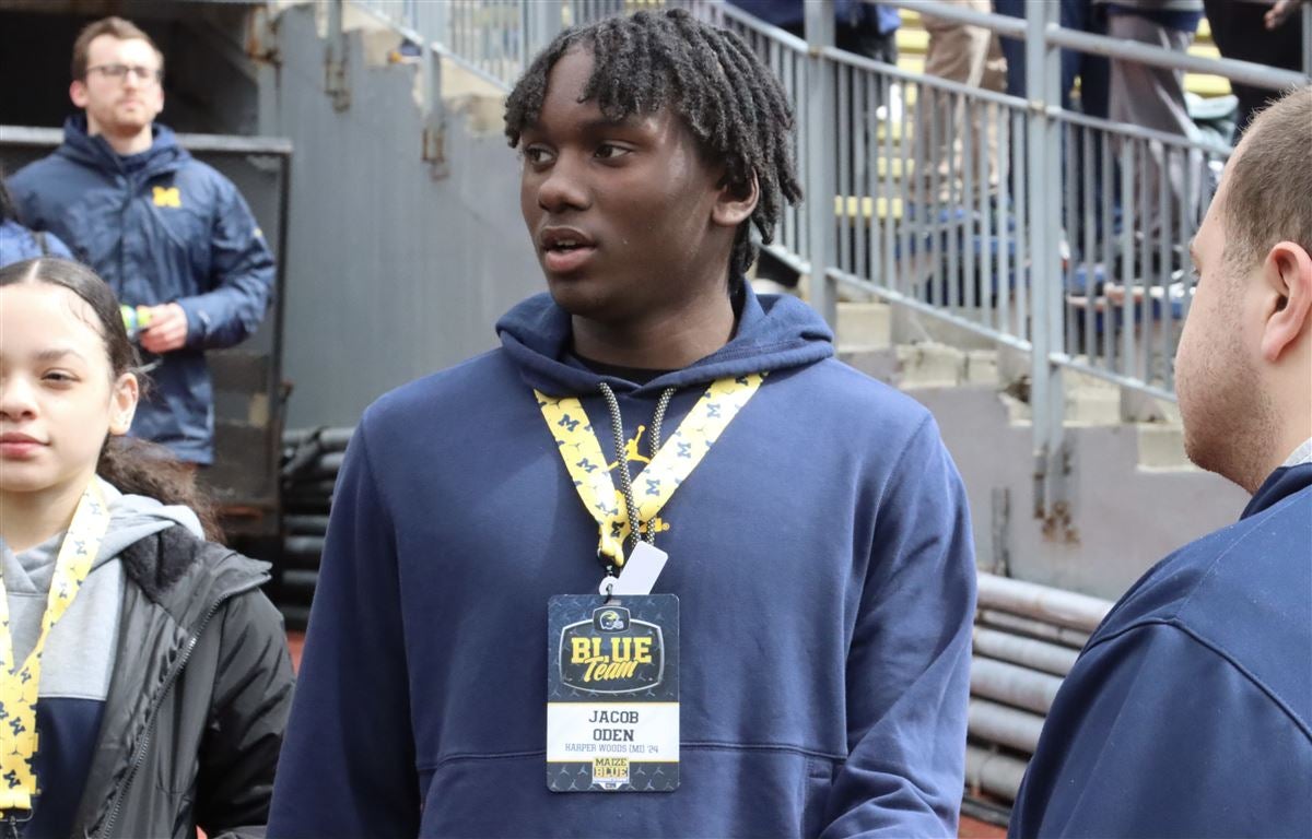 Michigan commit Jacob Oden talks spring game visit, looking to show ...