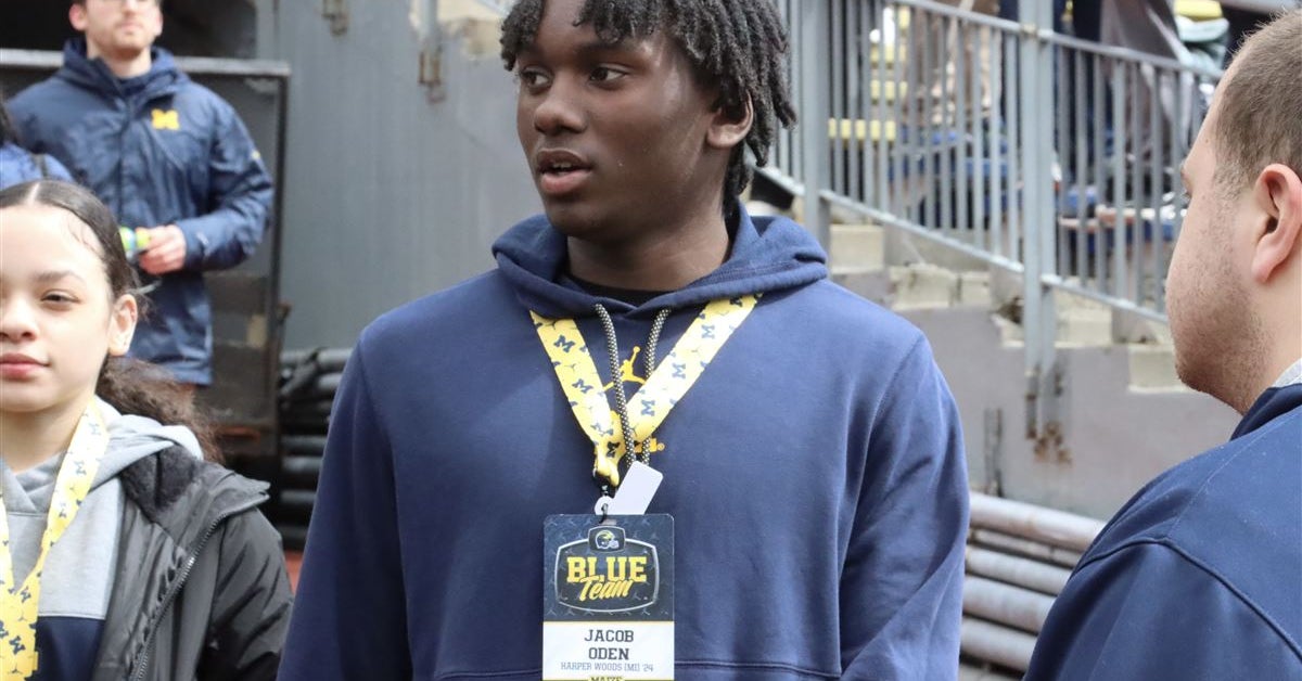 Michigan commit Jacob Oden talks spring game visit, looking to show ...