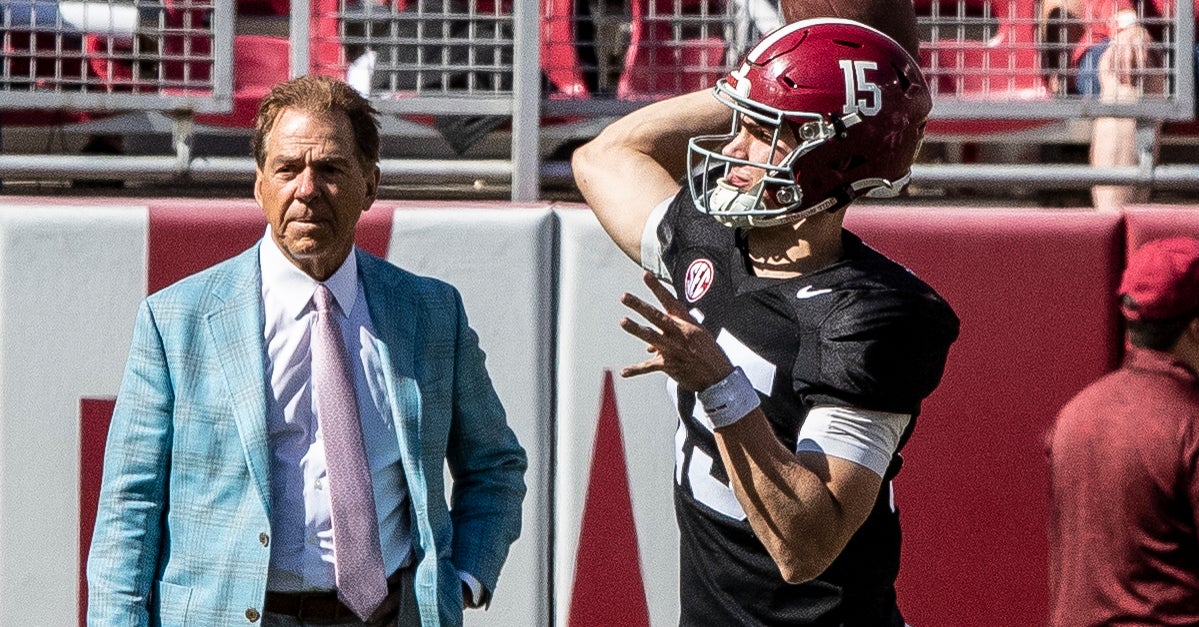 Nick Saban on challenges of having five quarterbacks on a roster