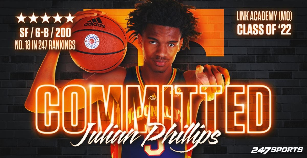 Five-star forward Julian Phillips commits to Tennessee