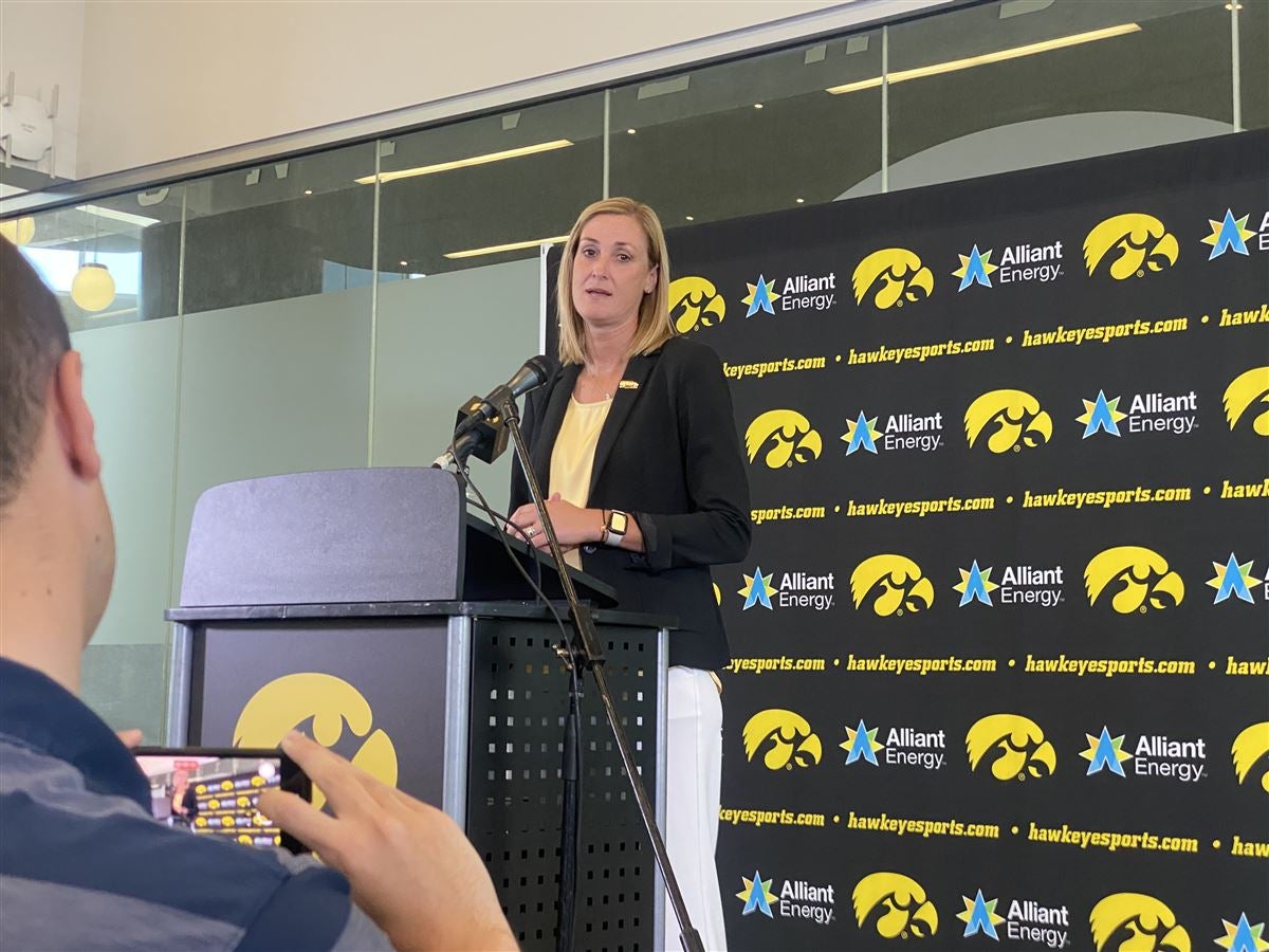 Iowa Athletics: New interim Athletic Director Beth Goetz addresses ...
