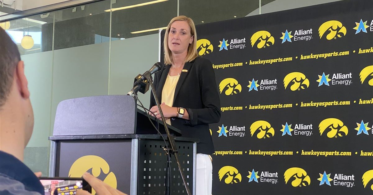 Iowa Athletics: New interim Athletic Director Beth Goetz addresses ...