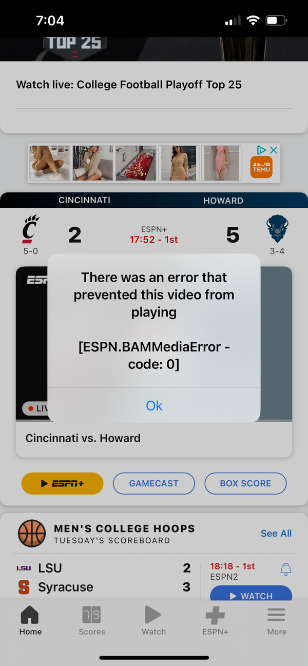 Howard 11/25/23 7:00