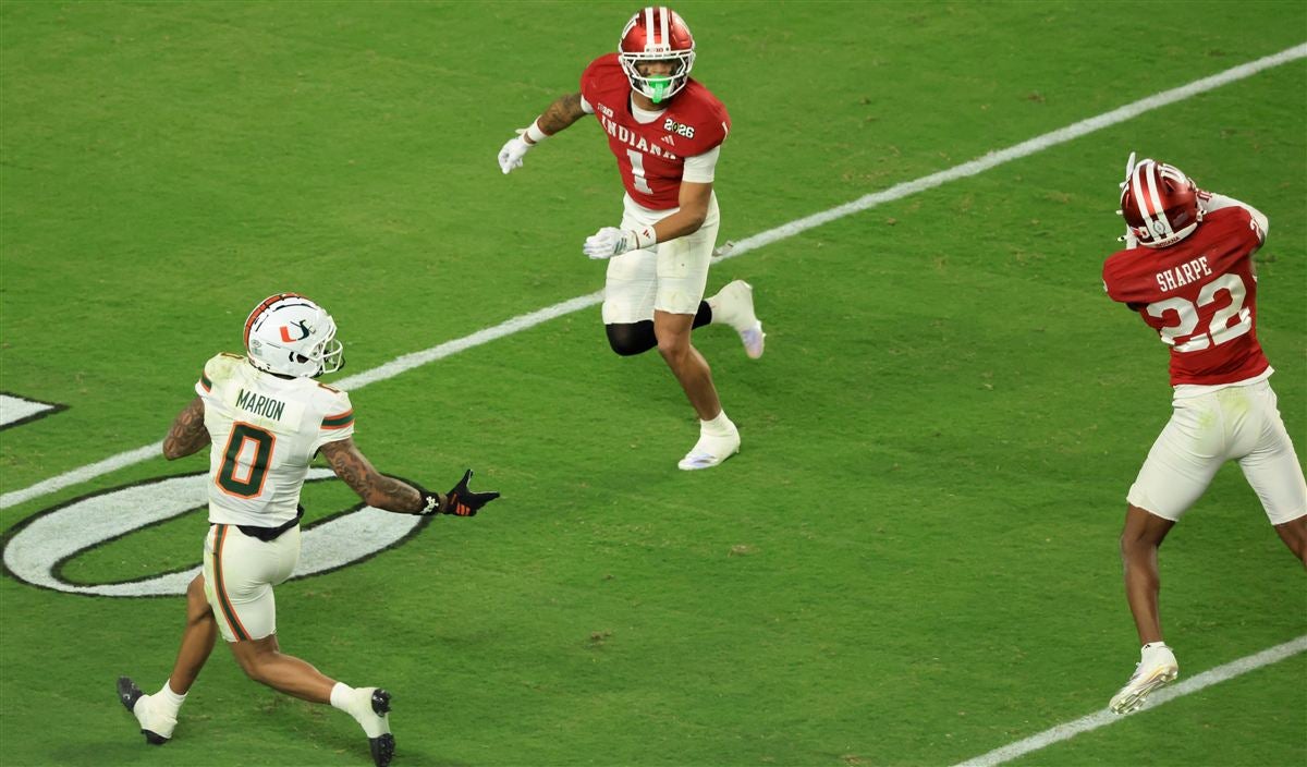 Indiana's Jamari Sharpe seals 2025 College Football Playoff national ...