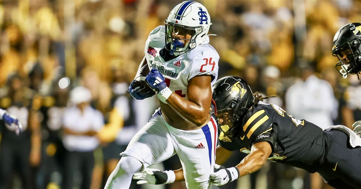 USA portal running back Fluff Bothwell is on Ole Miss campus