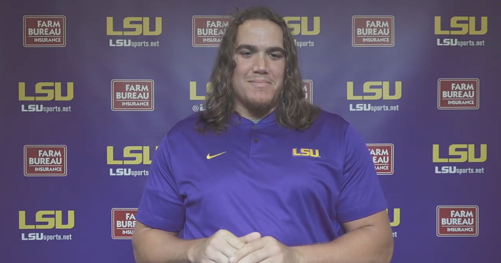 WATCH: Austin Deculus gives an update on LSU's OL