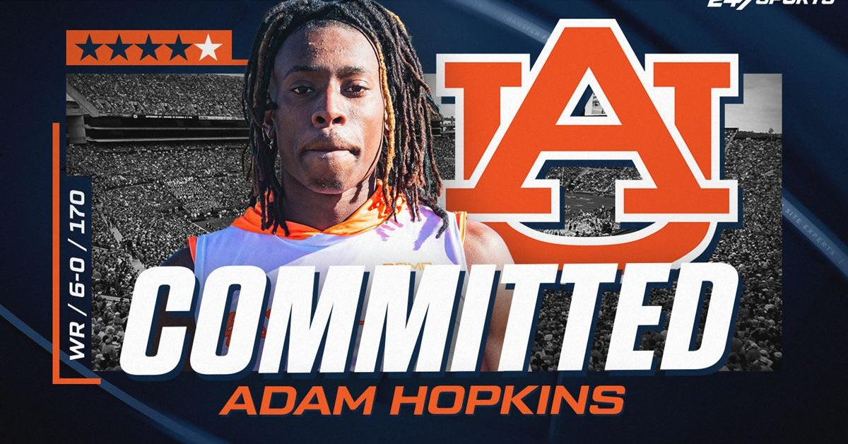 Auburn picks up commitment from 4-star WR Adam Hopkins