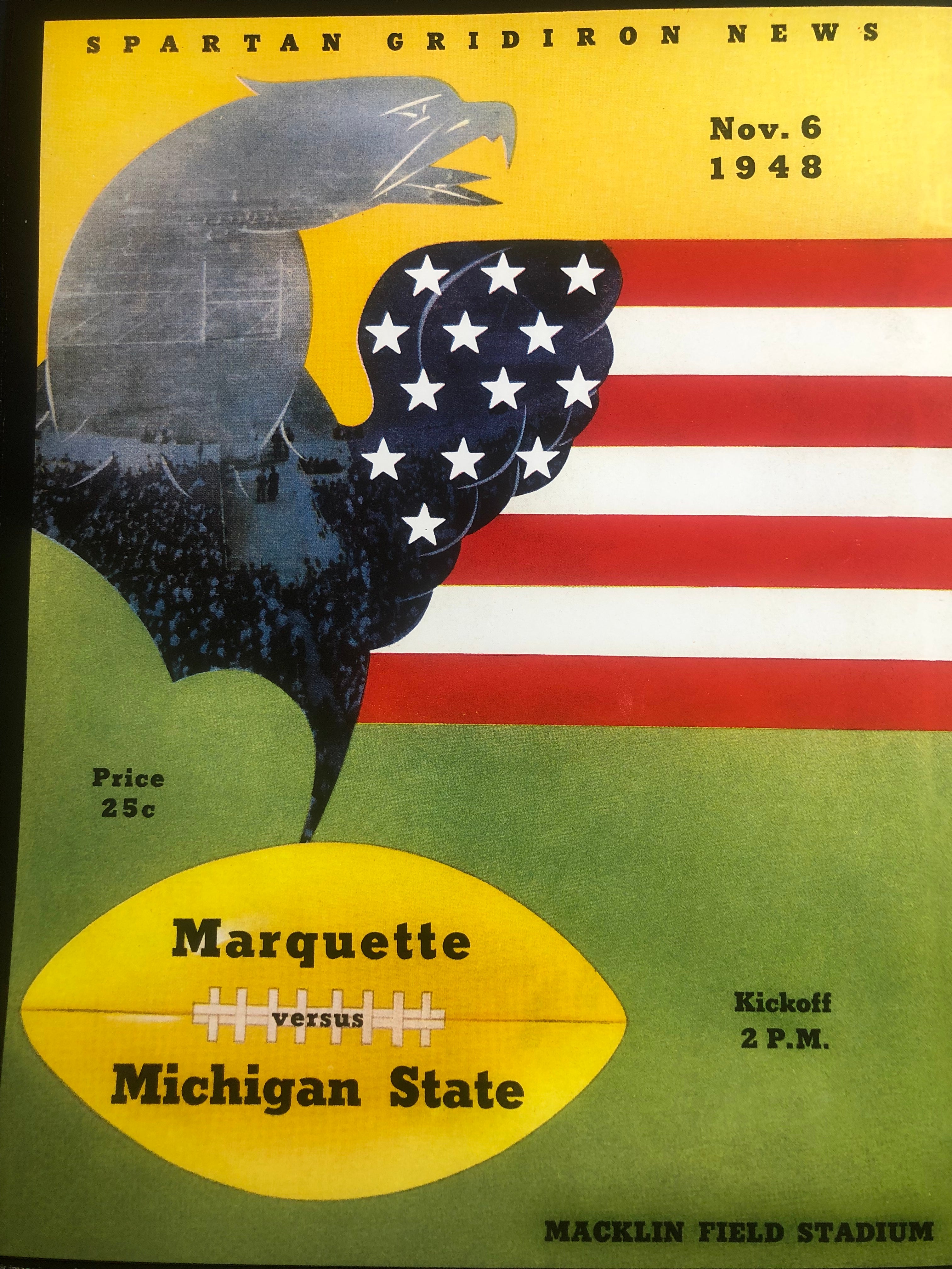 Classic MSU Football Program Covers