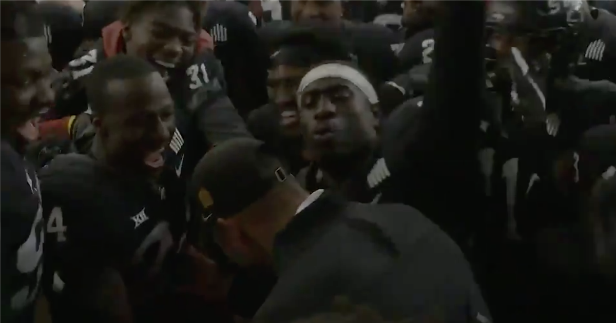 Watch: Iowa State has wild locker room celebration after upset
