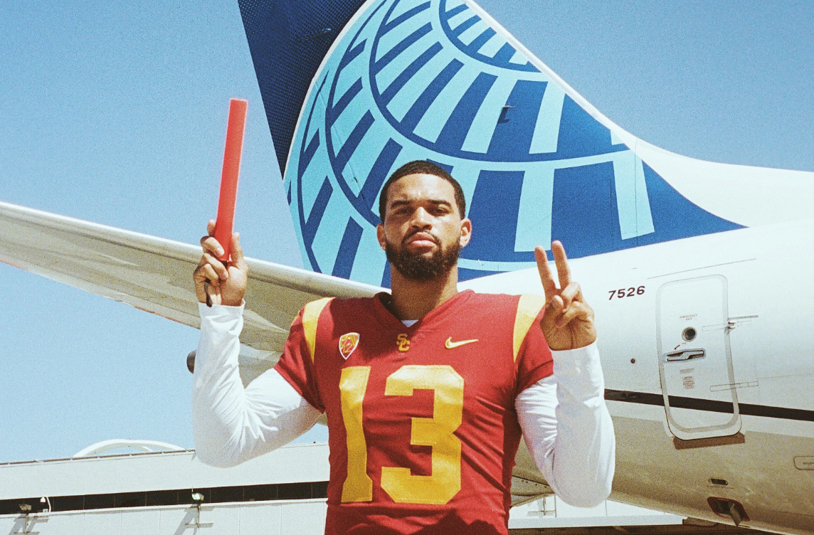 USC quarterback Caleb Williams signs NIL deal with United Airlines ...
