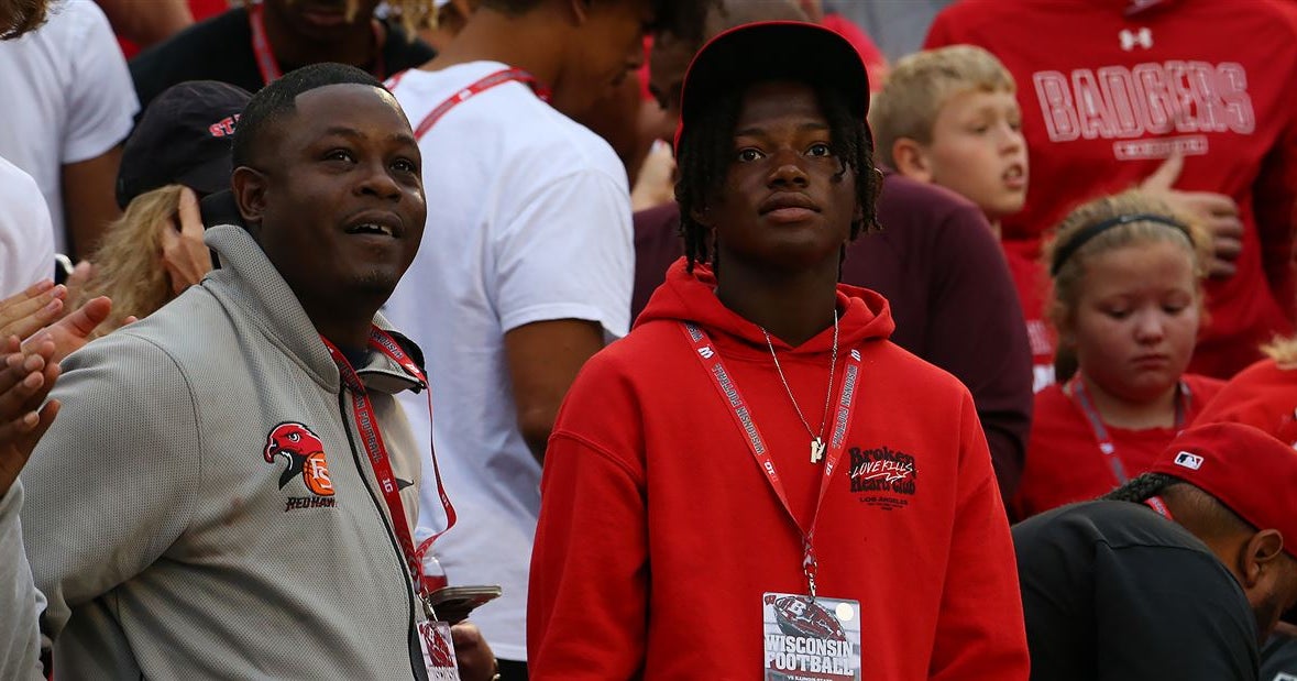 2025 athlete Andre Lovett makes second Wisconsin visit