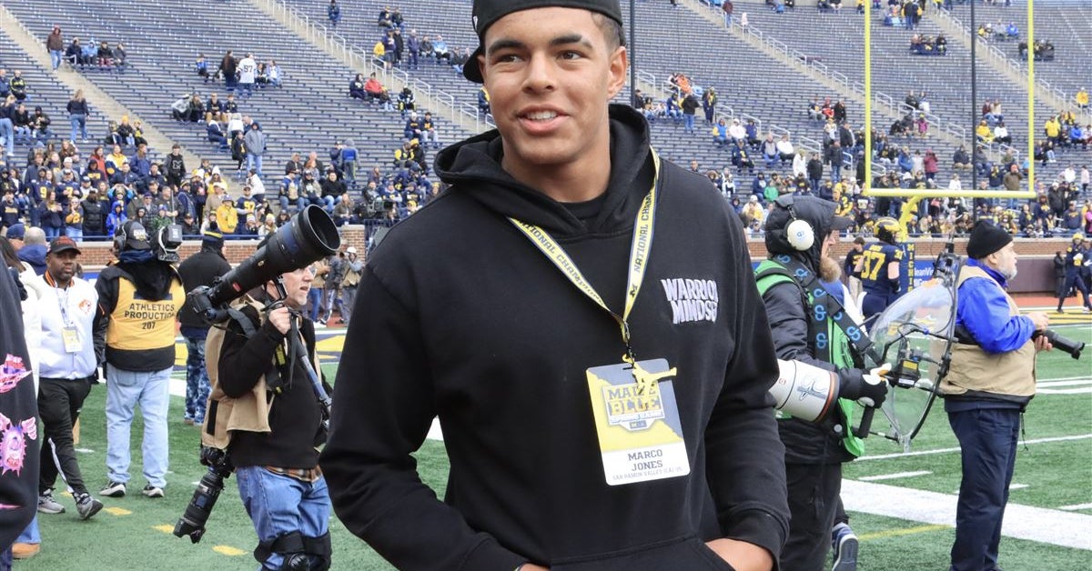 Top247 EDGE Marco Jones following his spring game visit to Michigan: ‘I love it here’