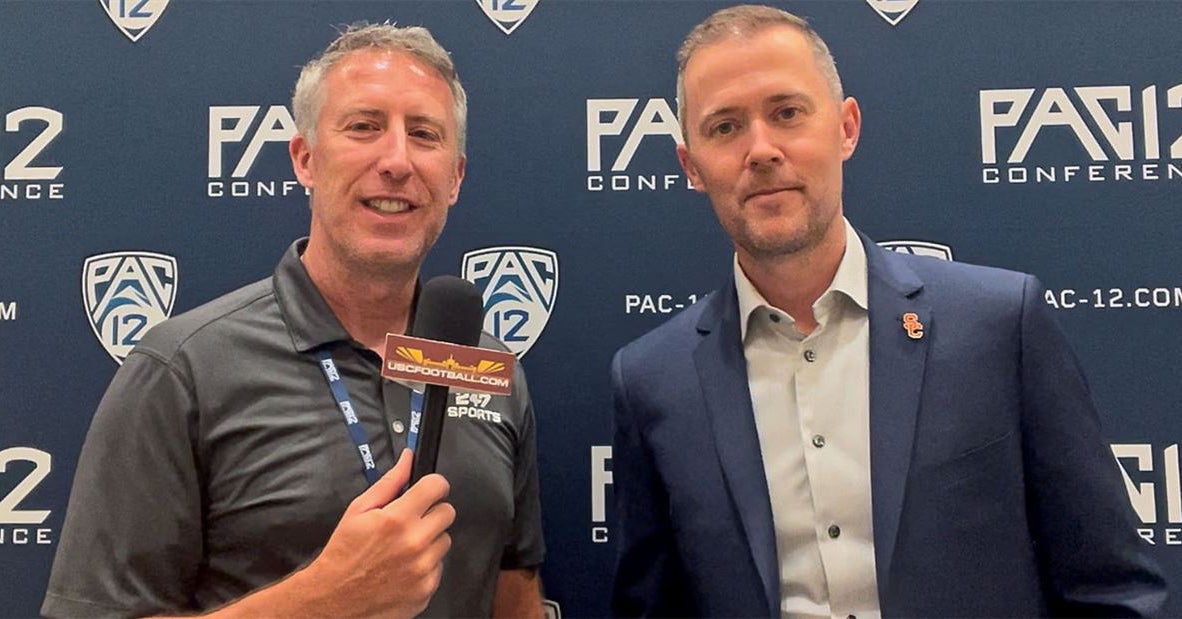 Lincoln Riley chats one-on-one with Ryan Abraham about Pac-12 Media Day