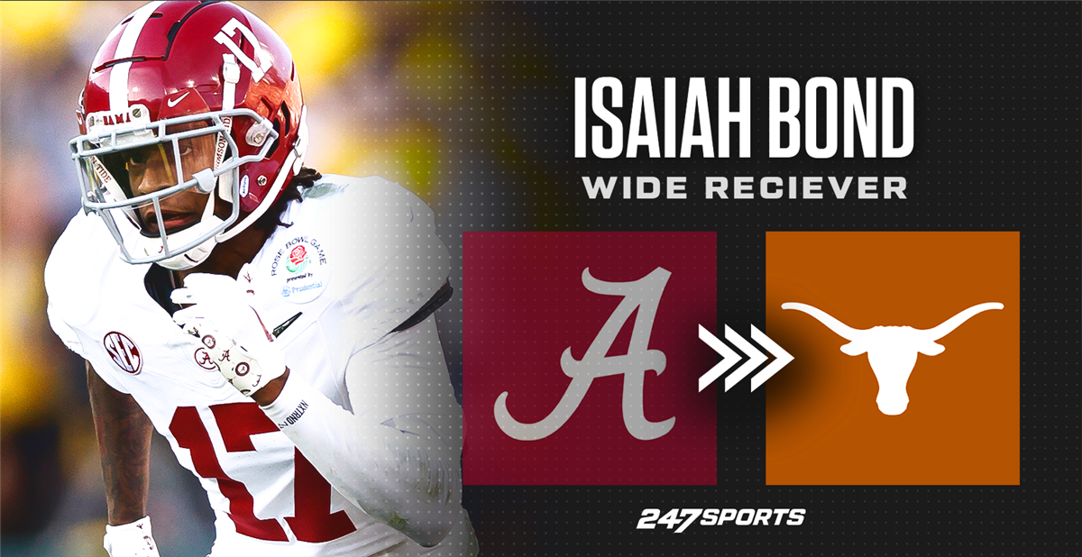 Former Alabama wide receiver Isaiah Bond signs with Texas