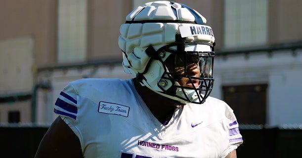TCU OL Bless Harris already making a good impact for the Frogs this spring