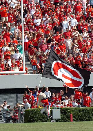 UGA fans swarming Boulder