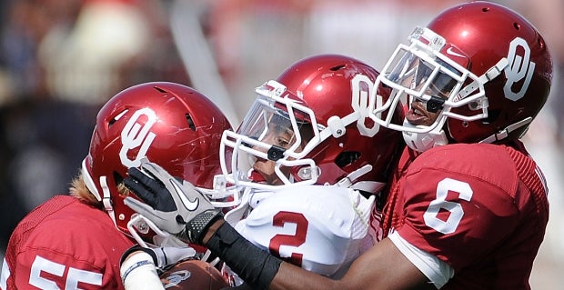 Red wins Spring Game